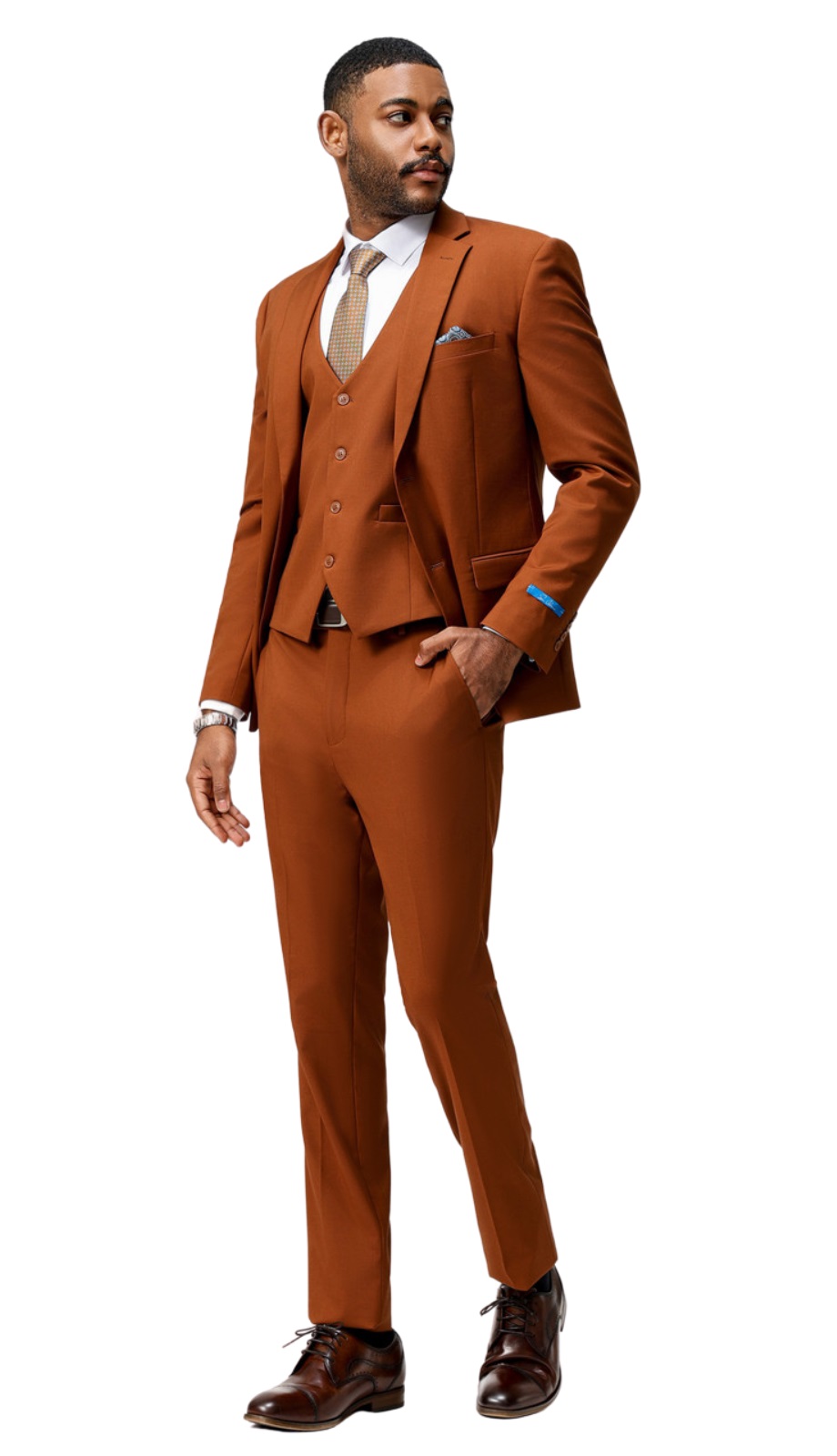 Sean Alexander Mens Suit M282SK-12-LIGHT BROWN