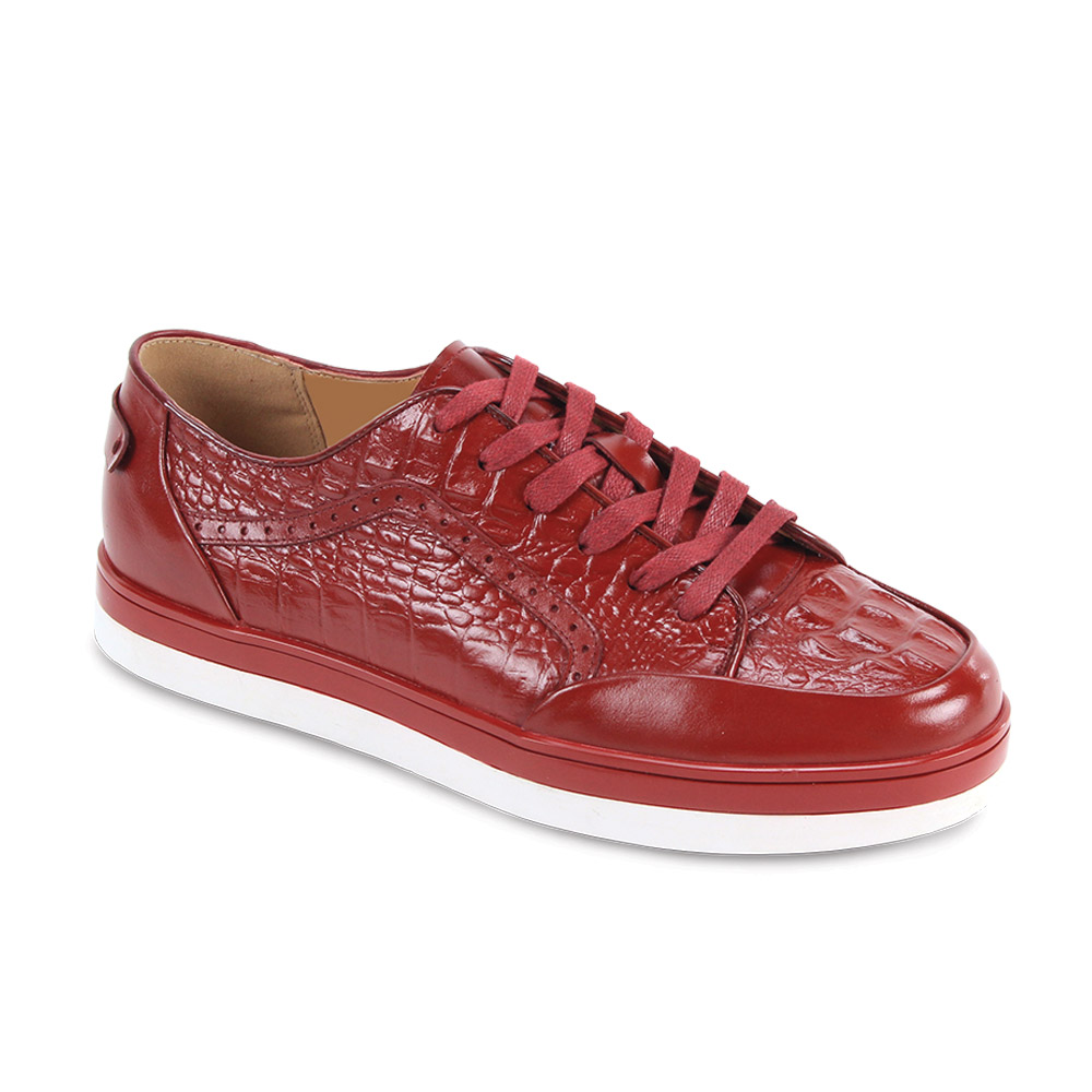 Giovanni Leather Dress Shoes-TIMO-FIRE RED