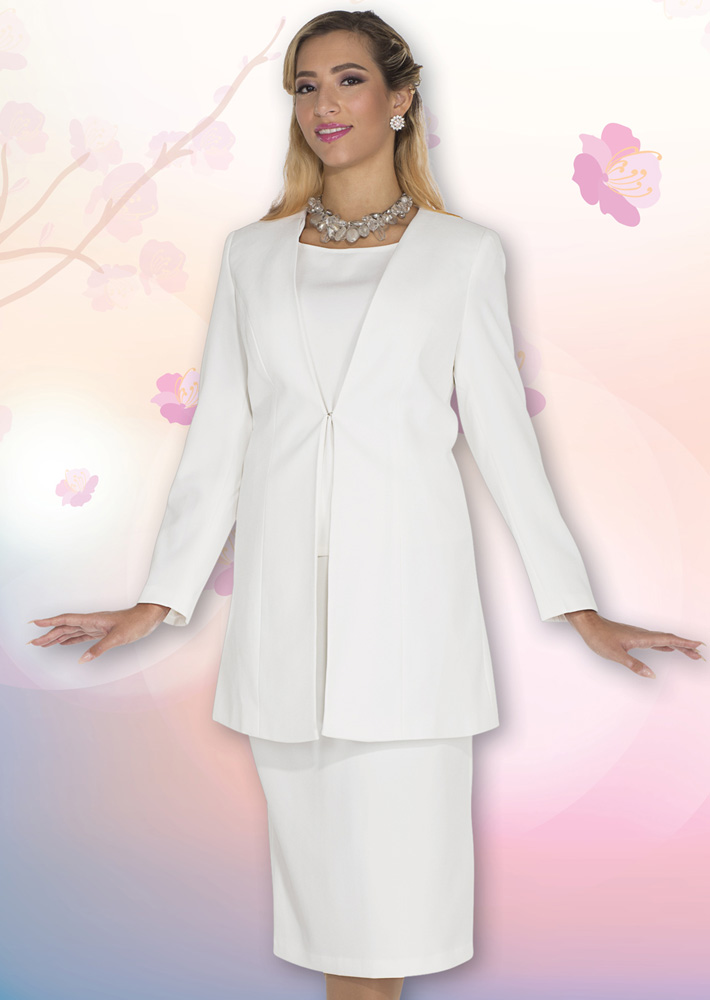 Aussie Austine Uniform 11812-WH ( 3pc Renova Jacket, Vest And Skirt ...